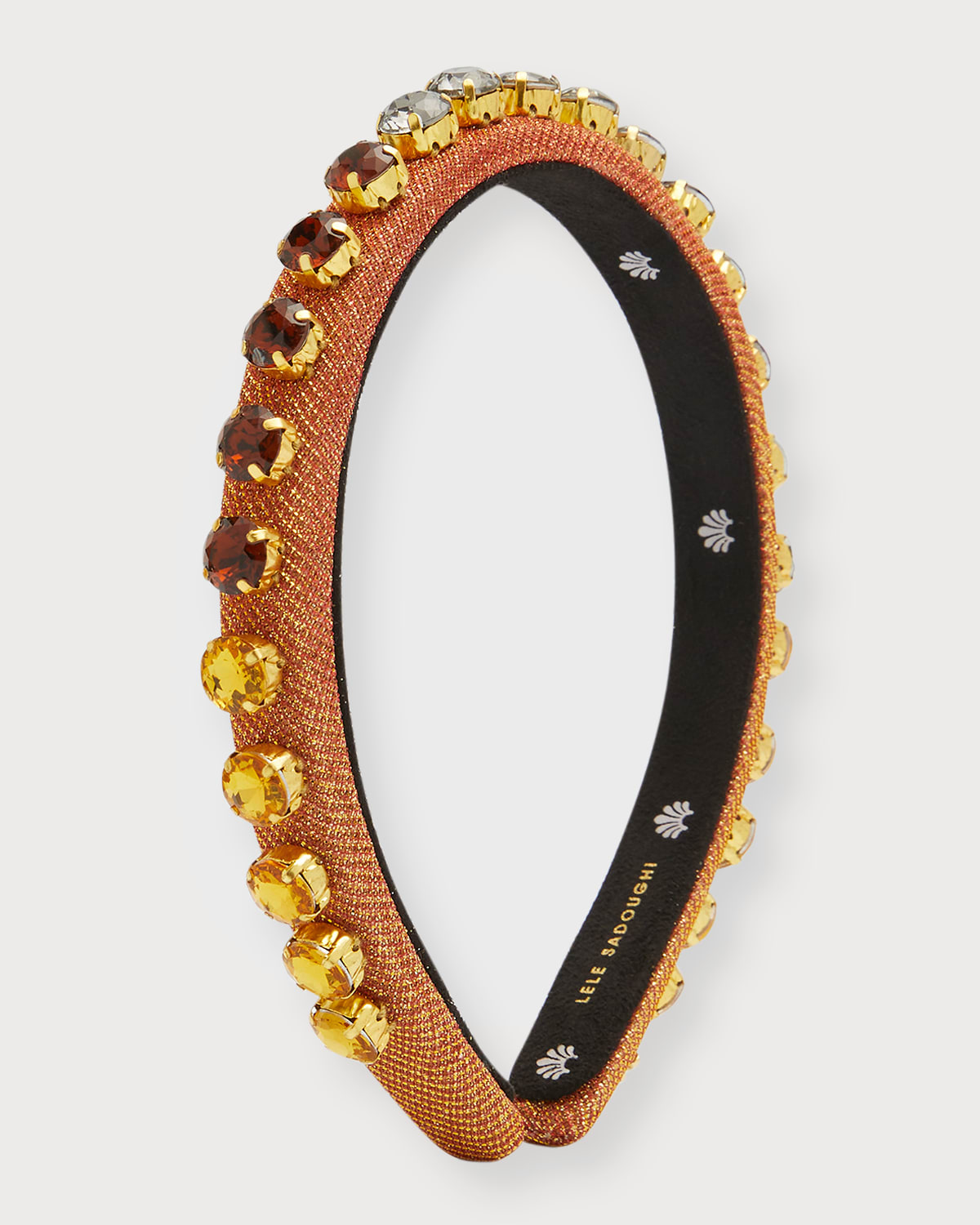 Lele Sadoughi Gigi Pearly Velvet Headband Neiman Marcus