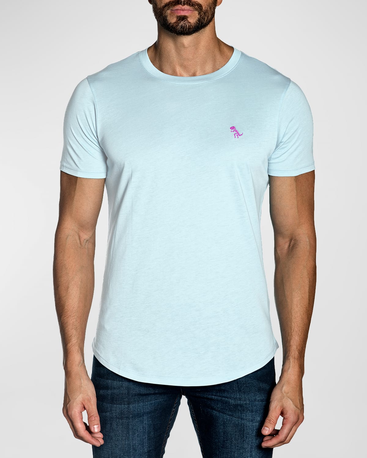 Jared Lang Men's Pima Cotton Crewneck T-Shirt | Neiman Marcus
