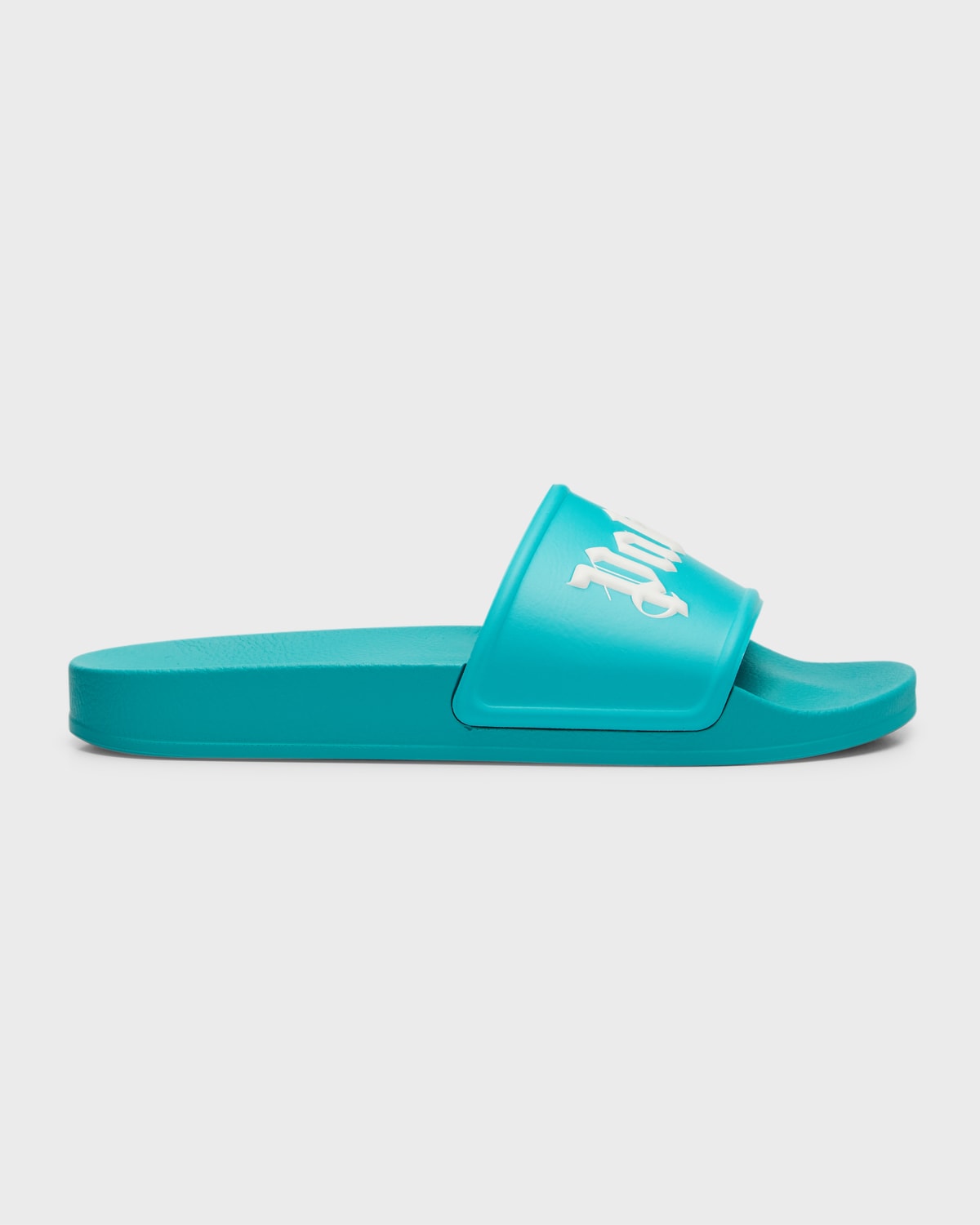 Versace Jeans Couture Men's Tago Logo Rubber Pool Slides | Neiman Marcus