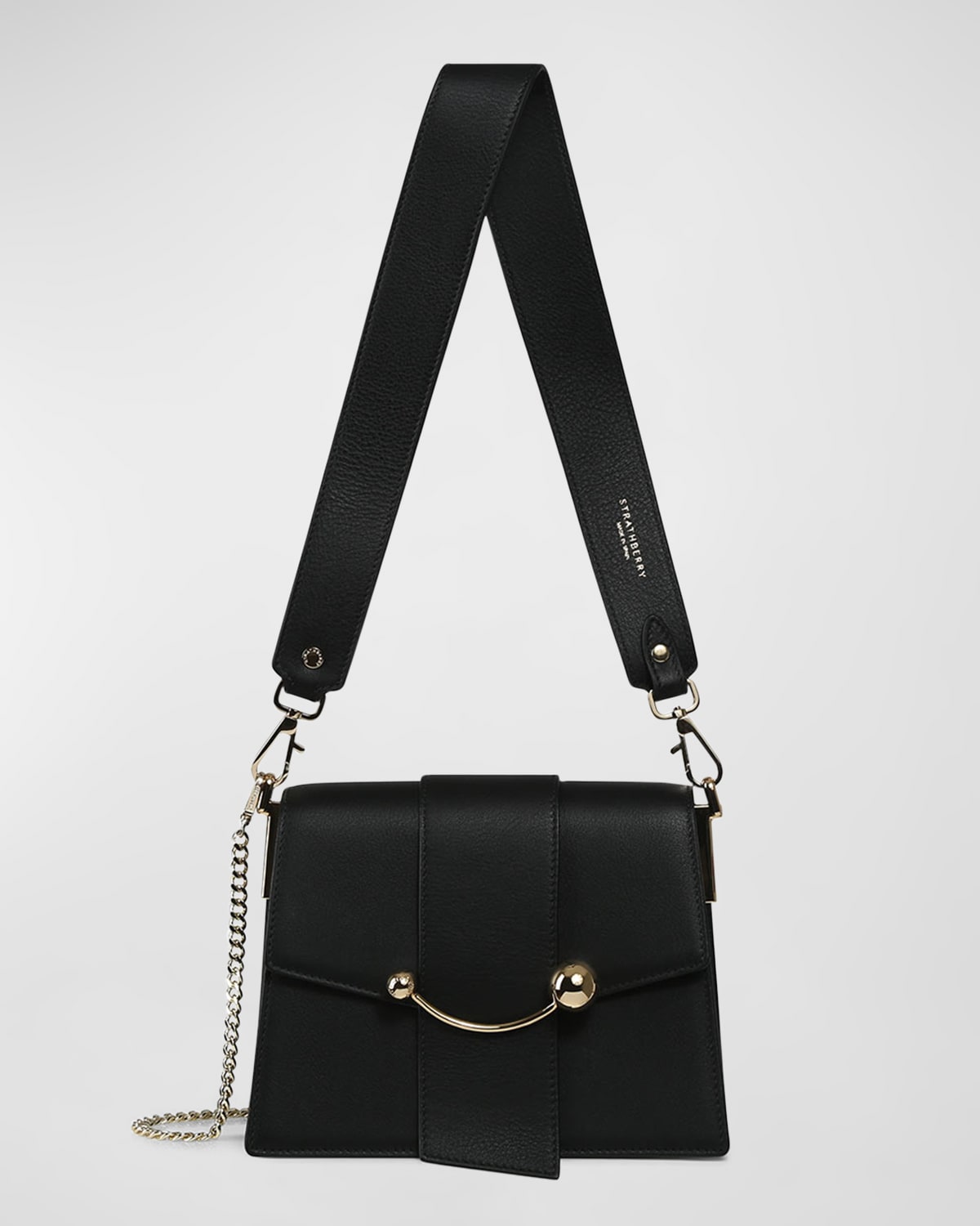 STRATHBERRY Mini Crescent Leather Shoulder Bag | Neiman Marcus