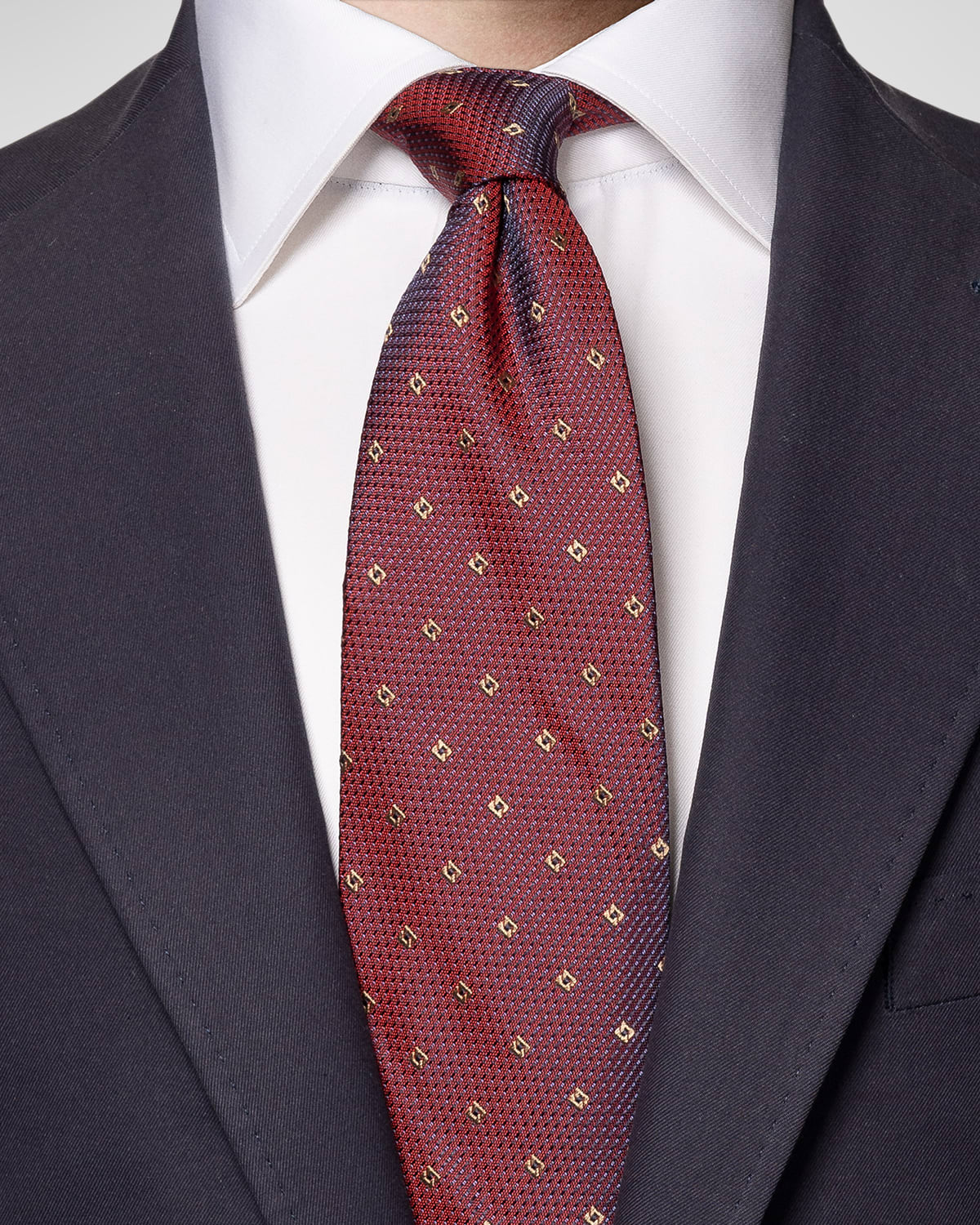 Eton Men's Floral-Print Silk Tie | Neiman Marcus