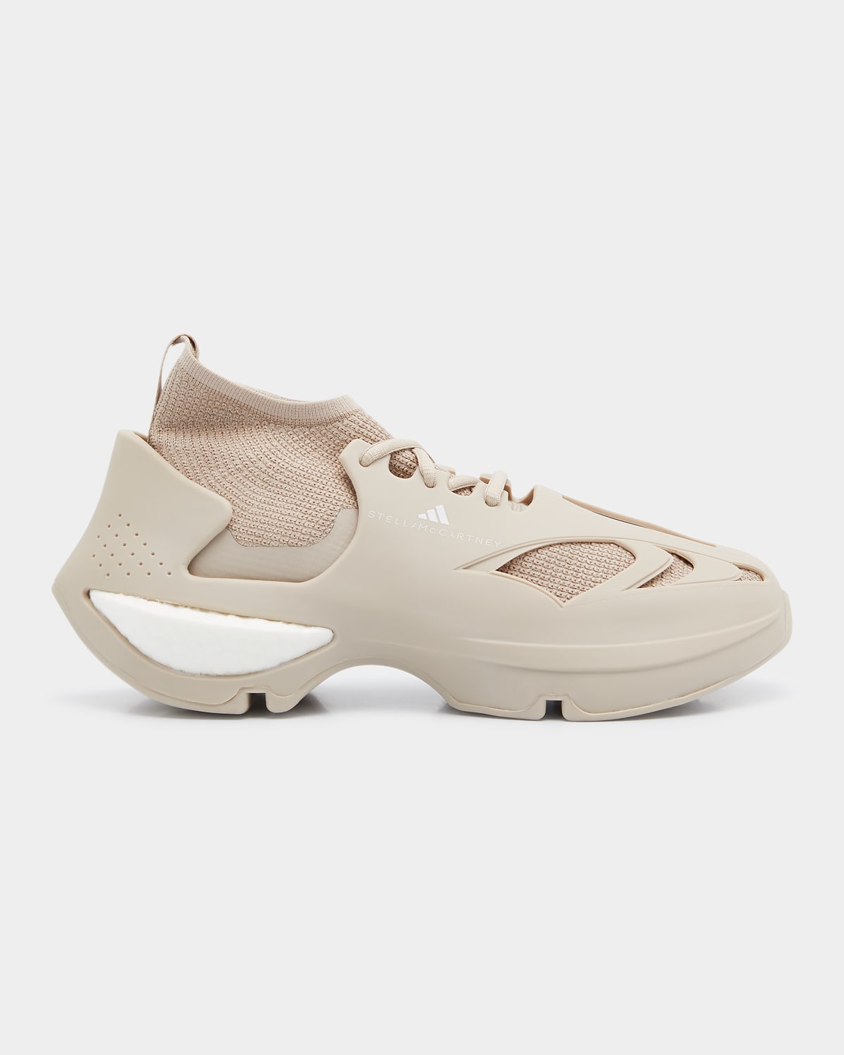 adidas by Stella McCartney Tonal Caged Knit Runner Sneakers | Neiman Marcus