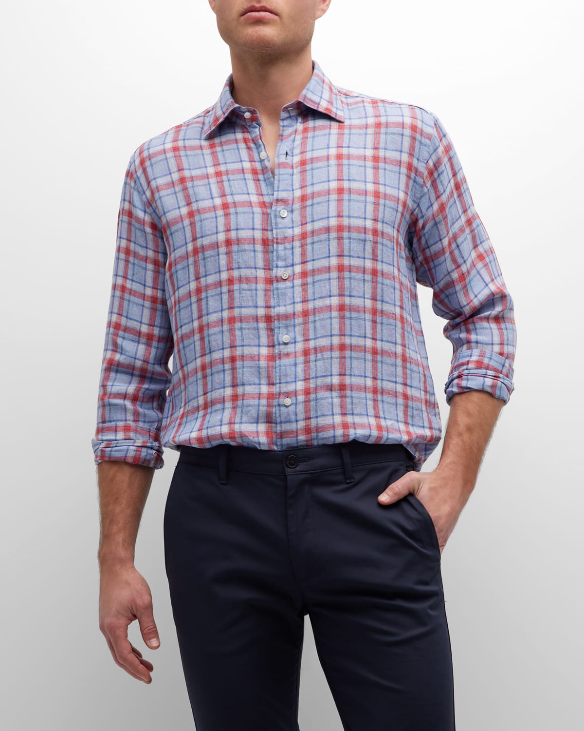 PAIGE Men's Everett Plaid Flannel Sport Shirt | Neiman Marcus