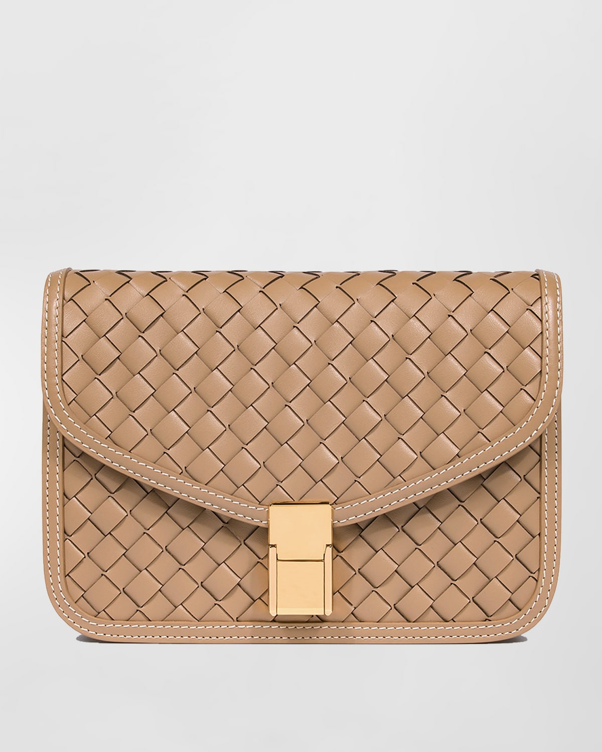 Marina Raphael June Woven Leather Crossbody Bag | Neiman Marcus