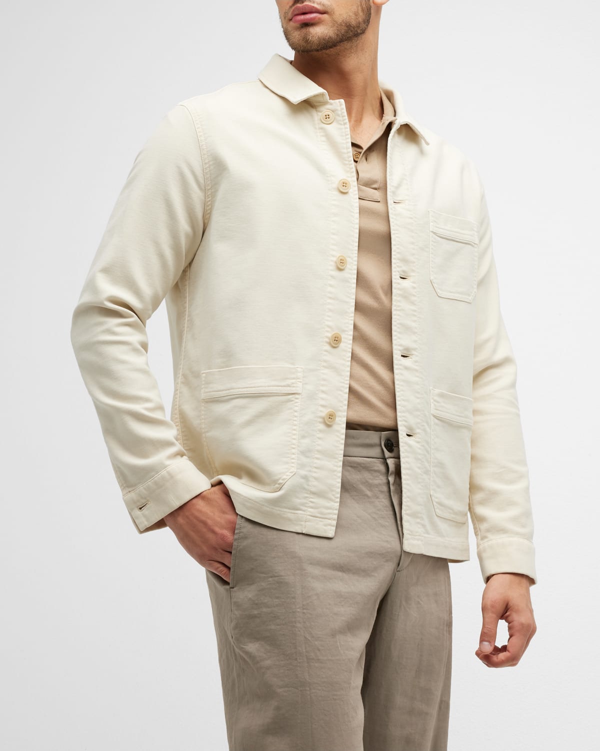 Peter Millar Men's Cashmere Chore Coat | Neiman Marcus