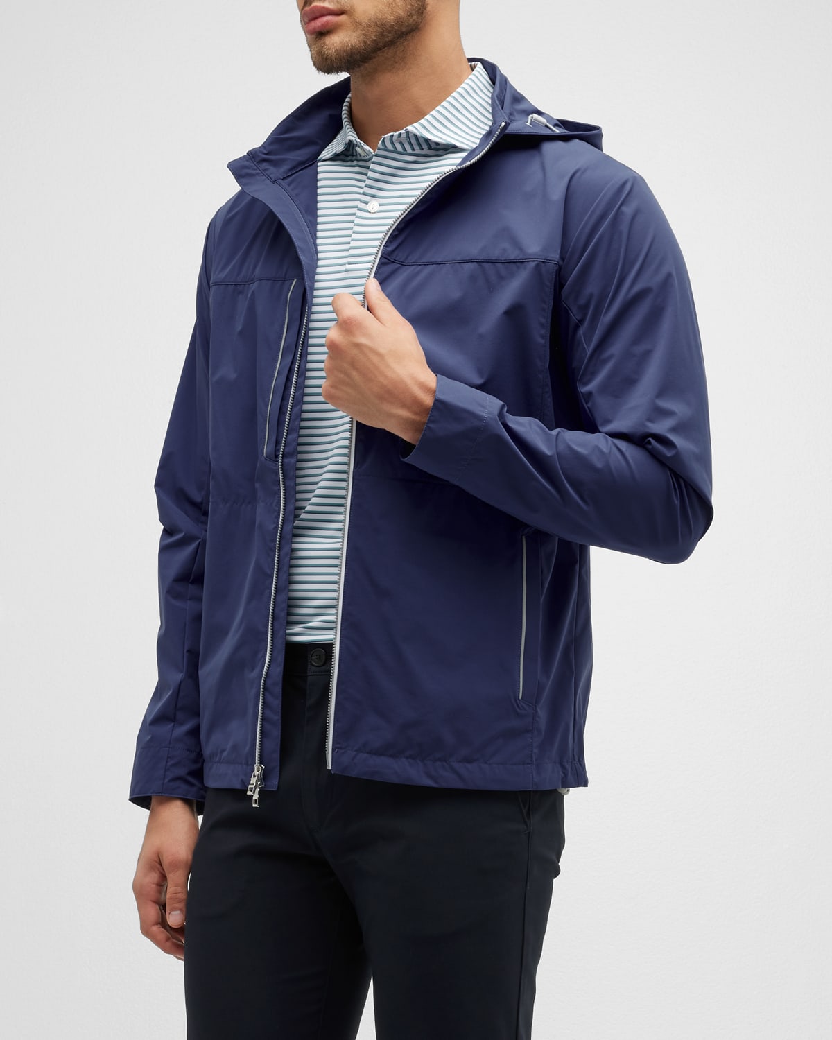 Kiton Men's Full-Zip Wind-Resistant Jacket | Neiman Marcus
