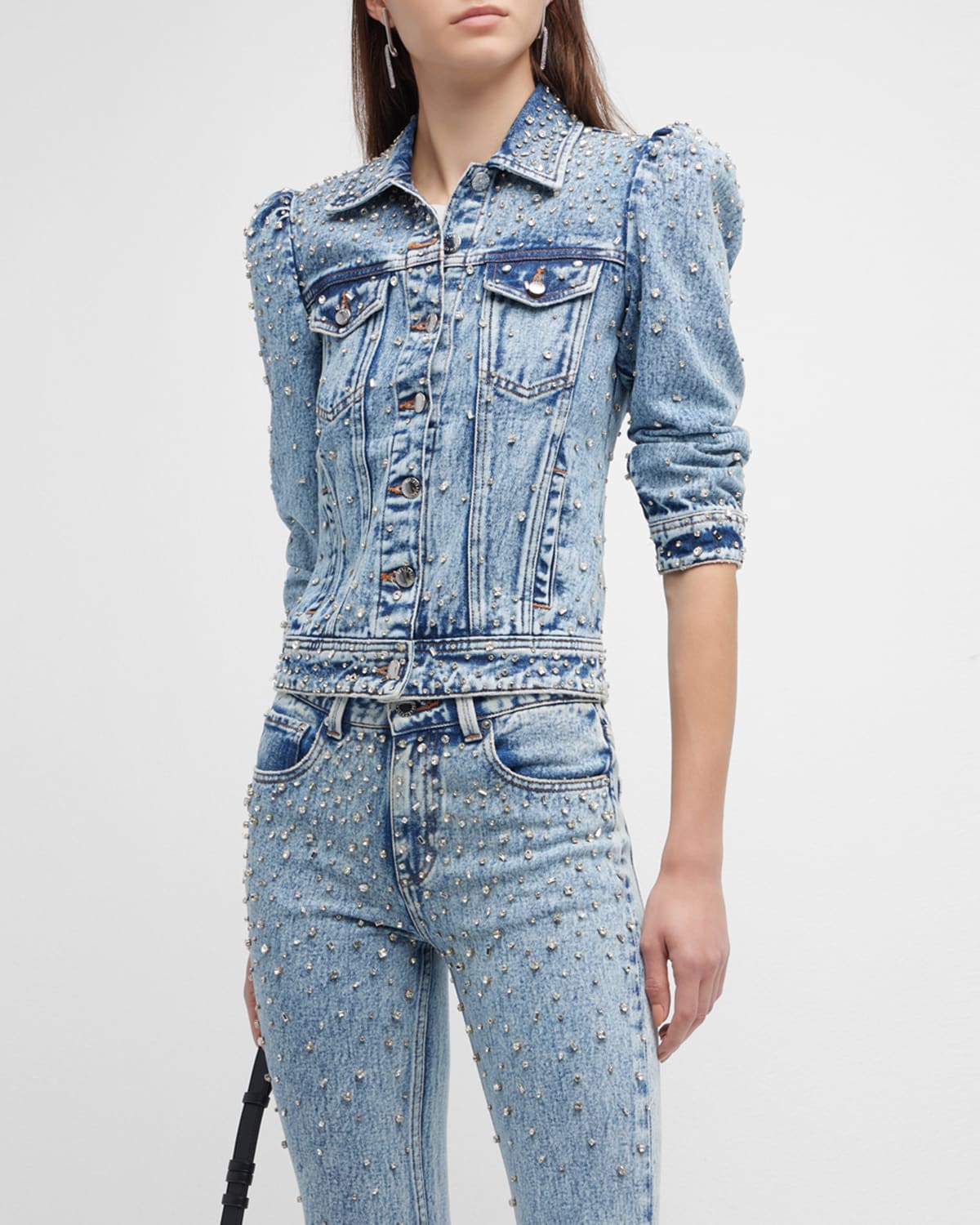 Retrofete Ada Puff-Sleeve Denim Jacket | Neiman Marcus