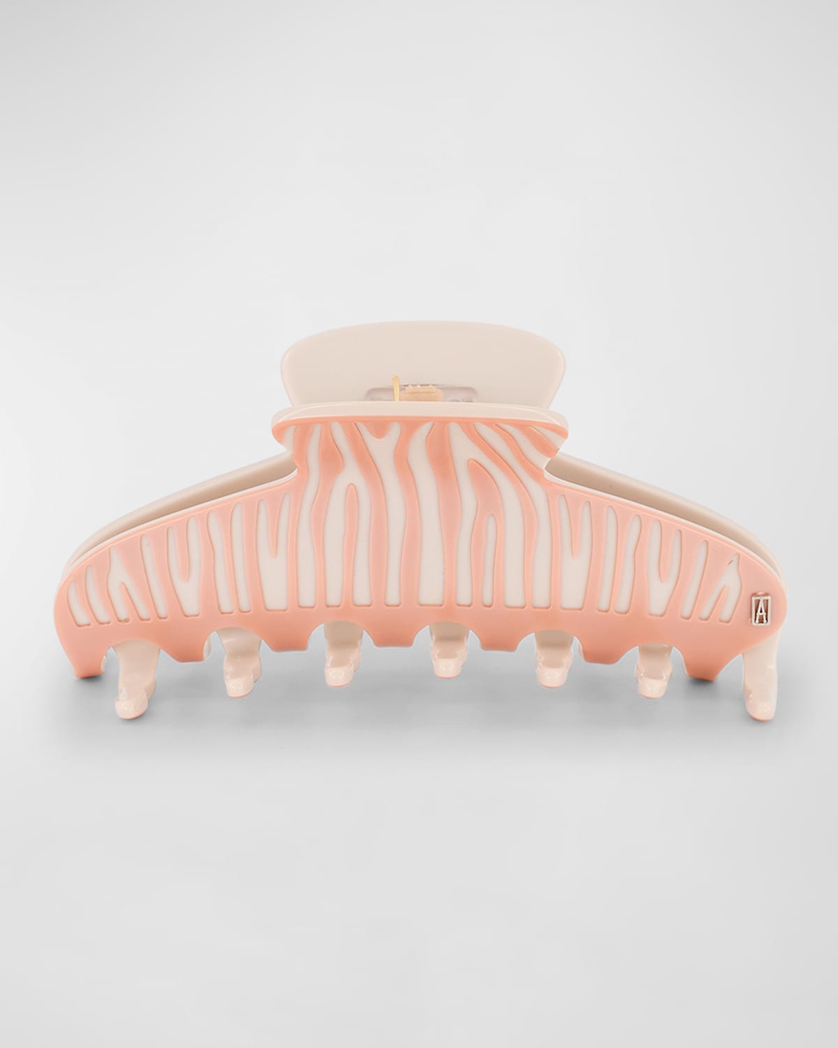 Alexandre de Paris Medium Acetate & Brass Jaw Clip | Neiman Marcus