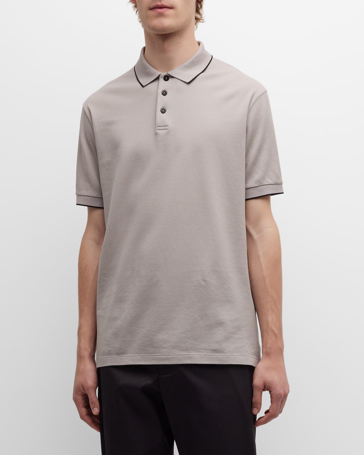 BOSS Men's Mercerized Cotton Polo Shirt | Neiman Marcus