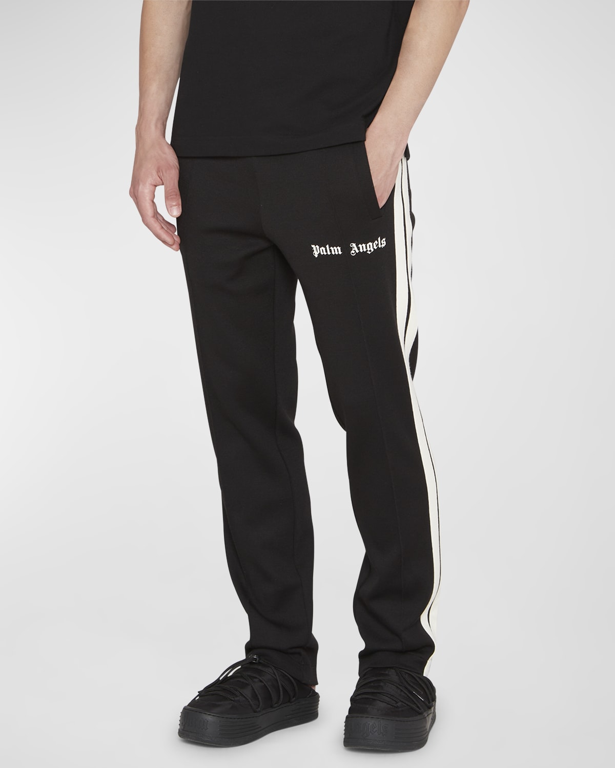 Palm Angels Men's Spider Web Classic Track Pants | Neiman Marcus