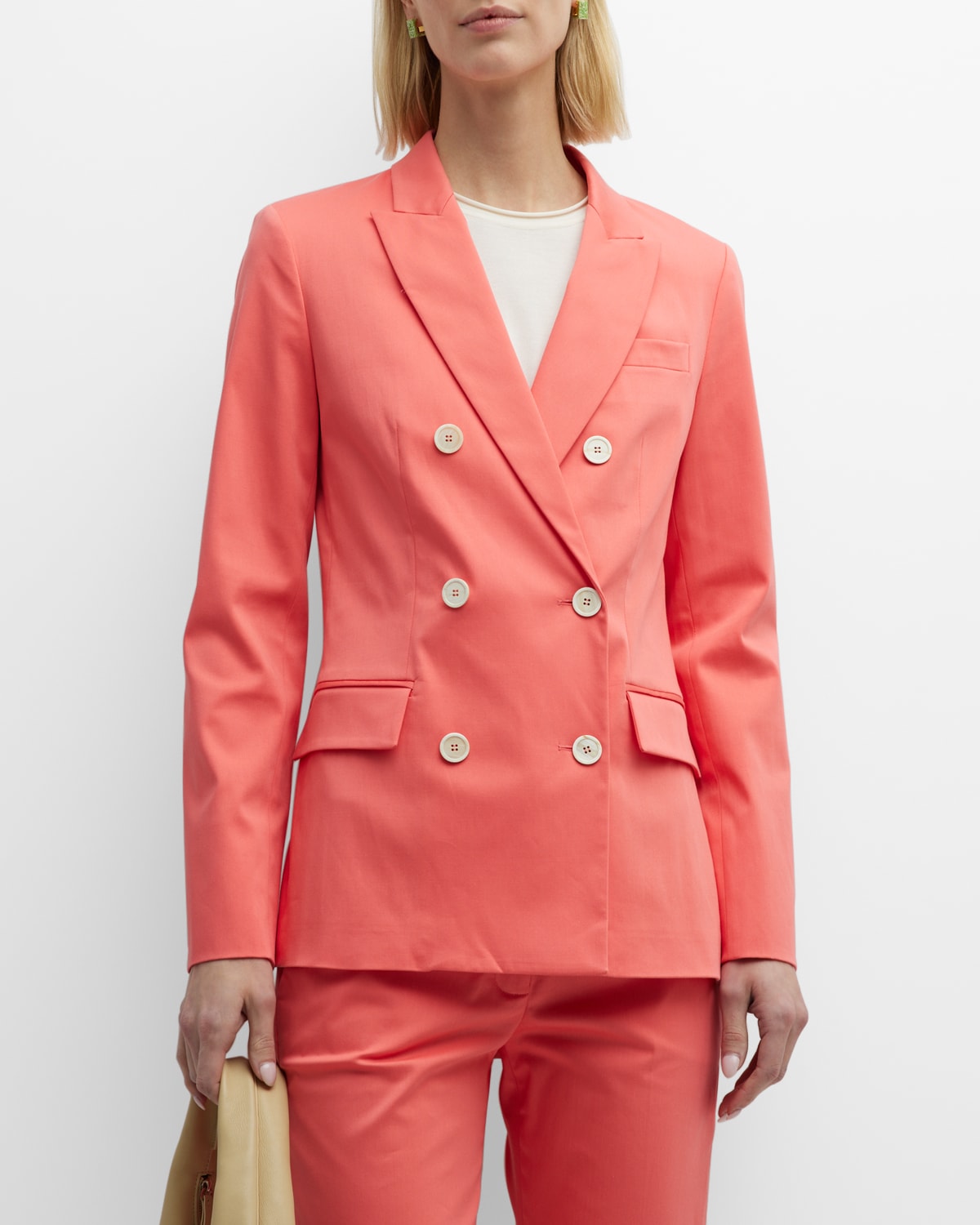 Alexander McQueen Fitted Double-Breasted Blazer Jacket | Neiman Marcus