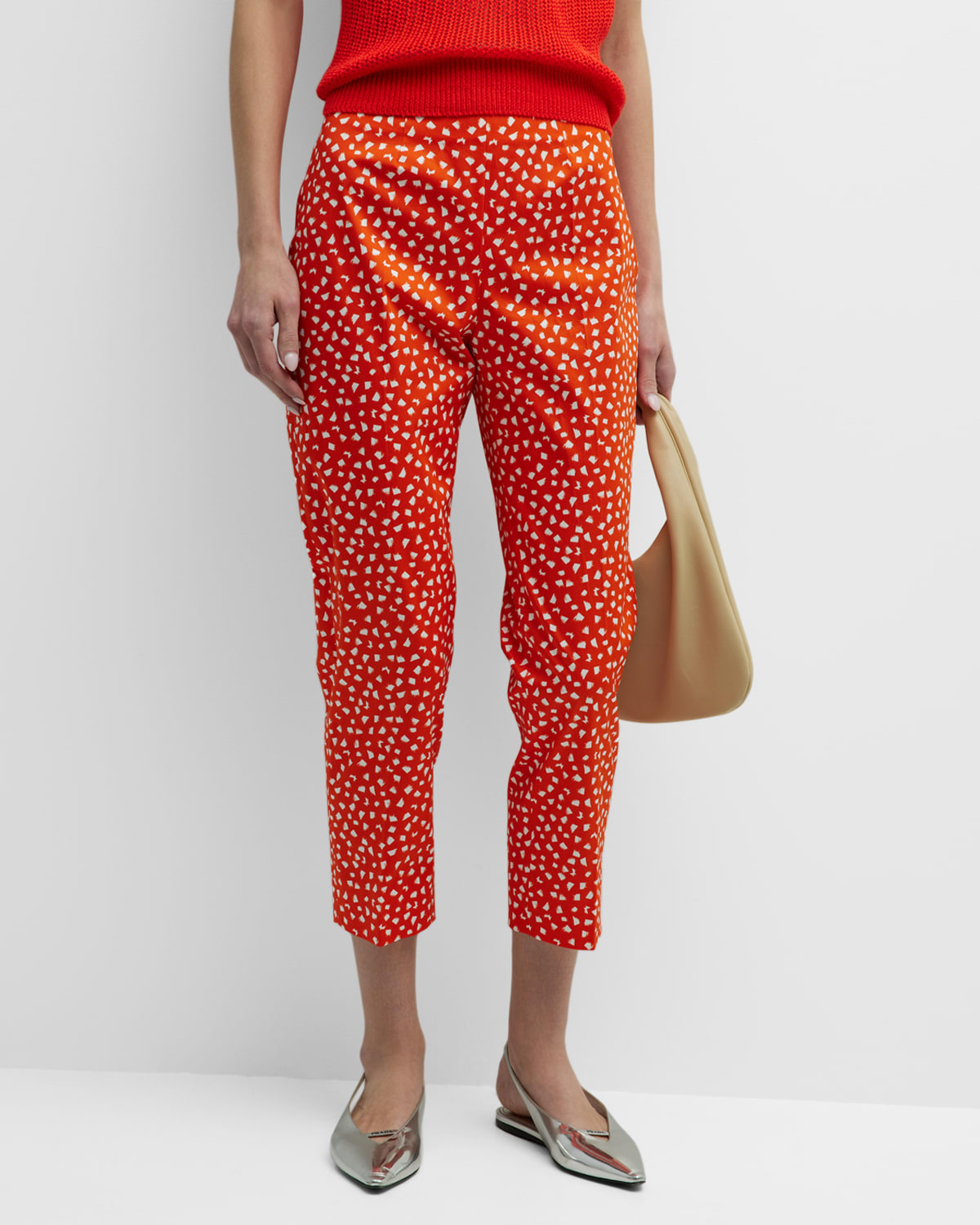 Piazza Sempione Audrey Slim-Leg Capri Lycra Pants | Neiman Marcus