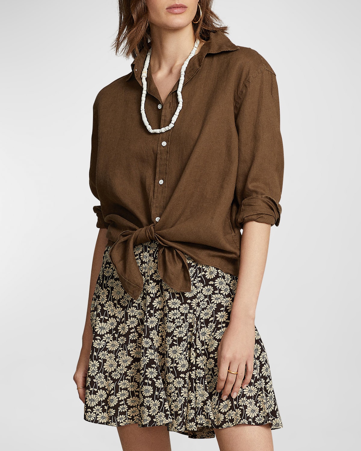 Polo Ralph Lauren Relaxed-Fit Linen Shirt | Neiman Marcus