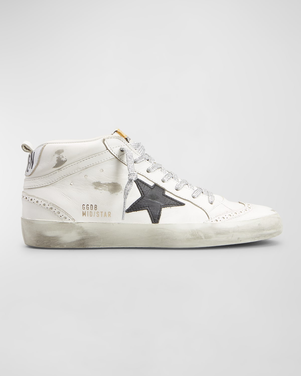 Golden Goose Midstar Glitter Wing-Tip Sneakers | Neiman Marcus