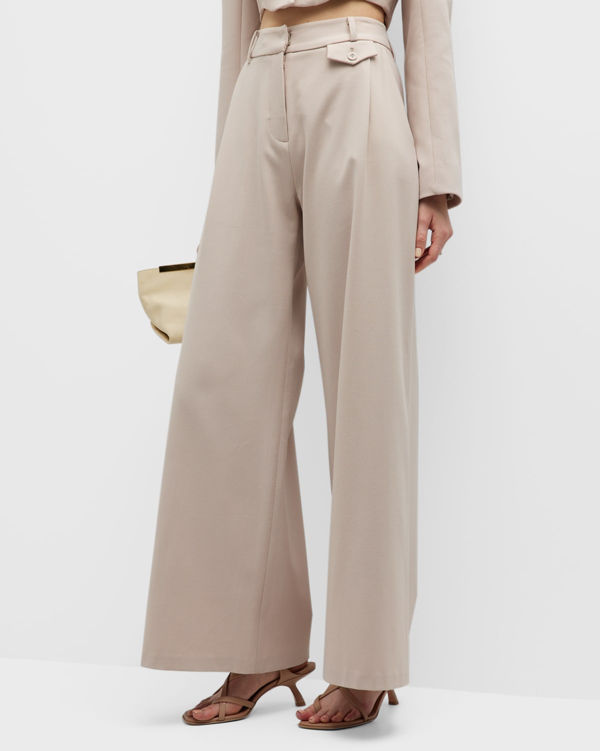 3.1 Phillip Lim Wool High Rise Wide-Leg Pants | Neiman Marcus
