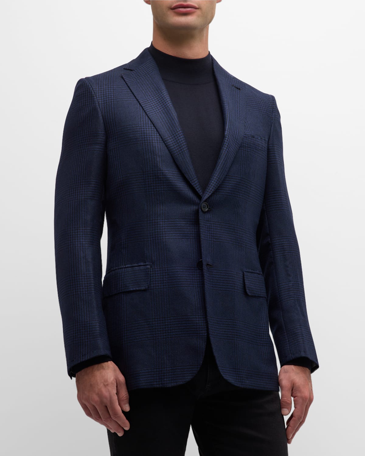 Brioni Men's Plaid Wool Sport Coat | Neiman Marcus