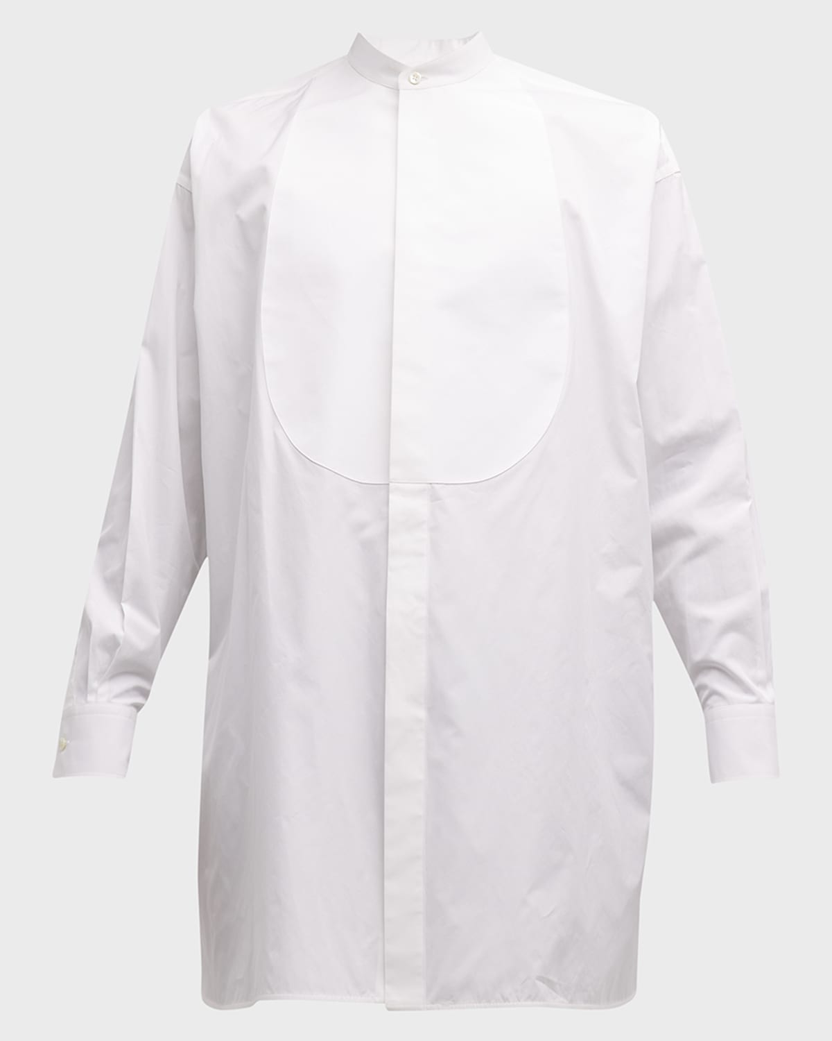 Alexander McQueen Men's Pleated-Bib Tuxedo Shirt | Neiman Marcus