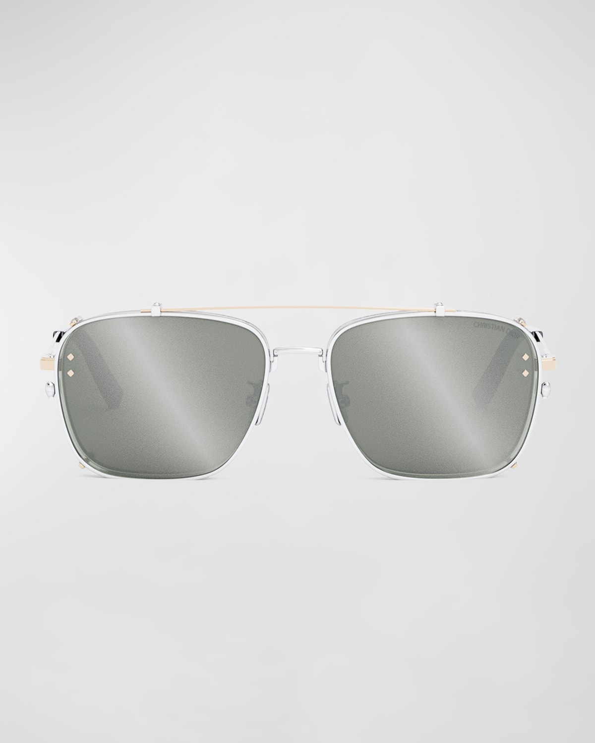 Dior Mens Half Rim Cd Diamond Sunglasses Neiman Marcus
