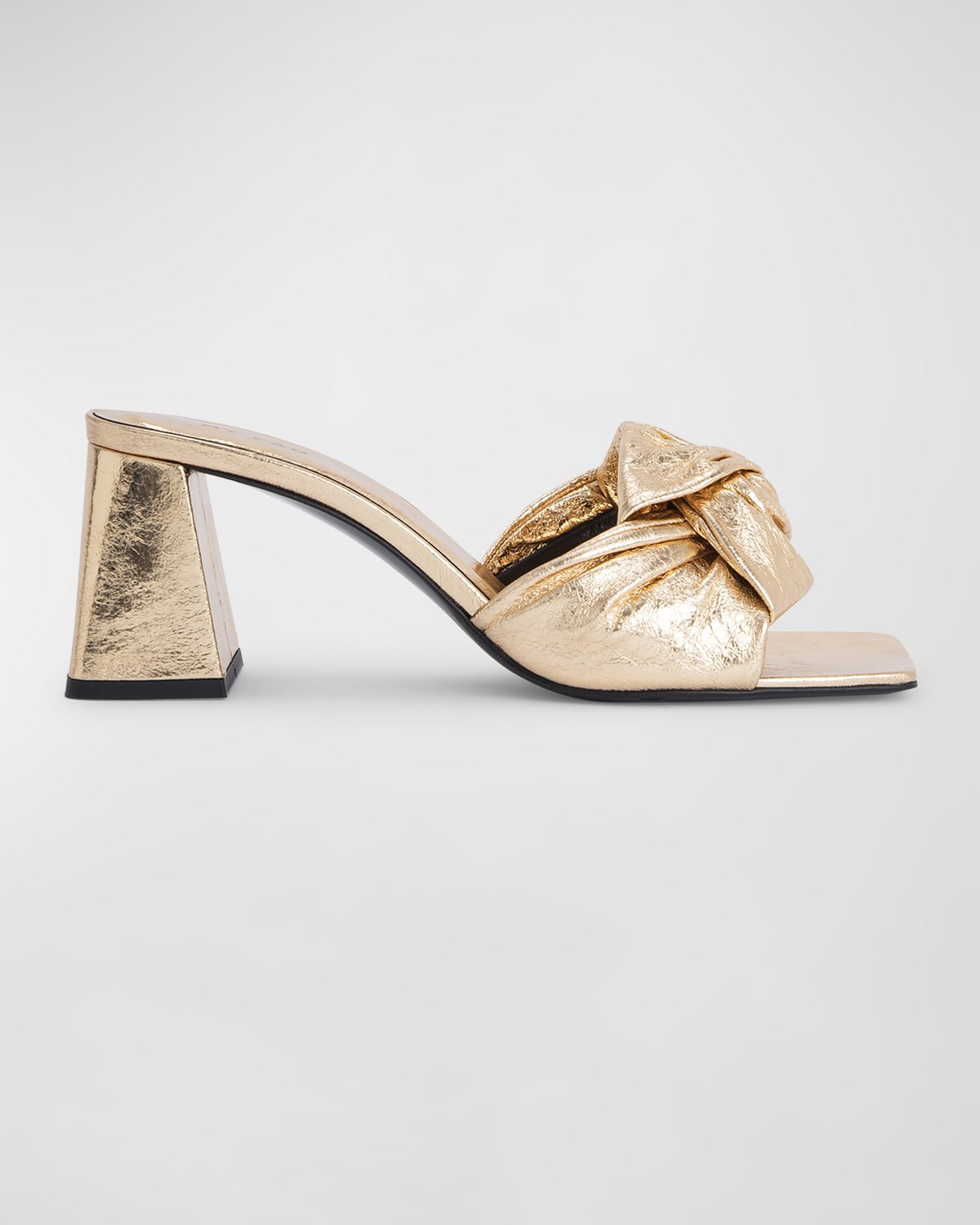 Aquazzura Twist Metallic Dual Band Wedge Sandals | Neiman Marcus