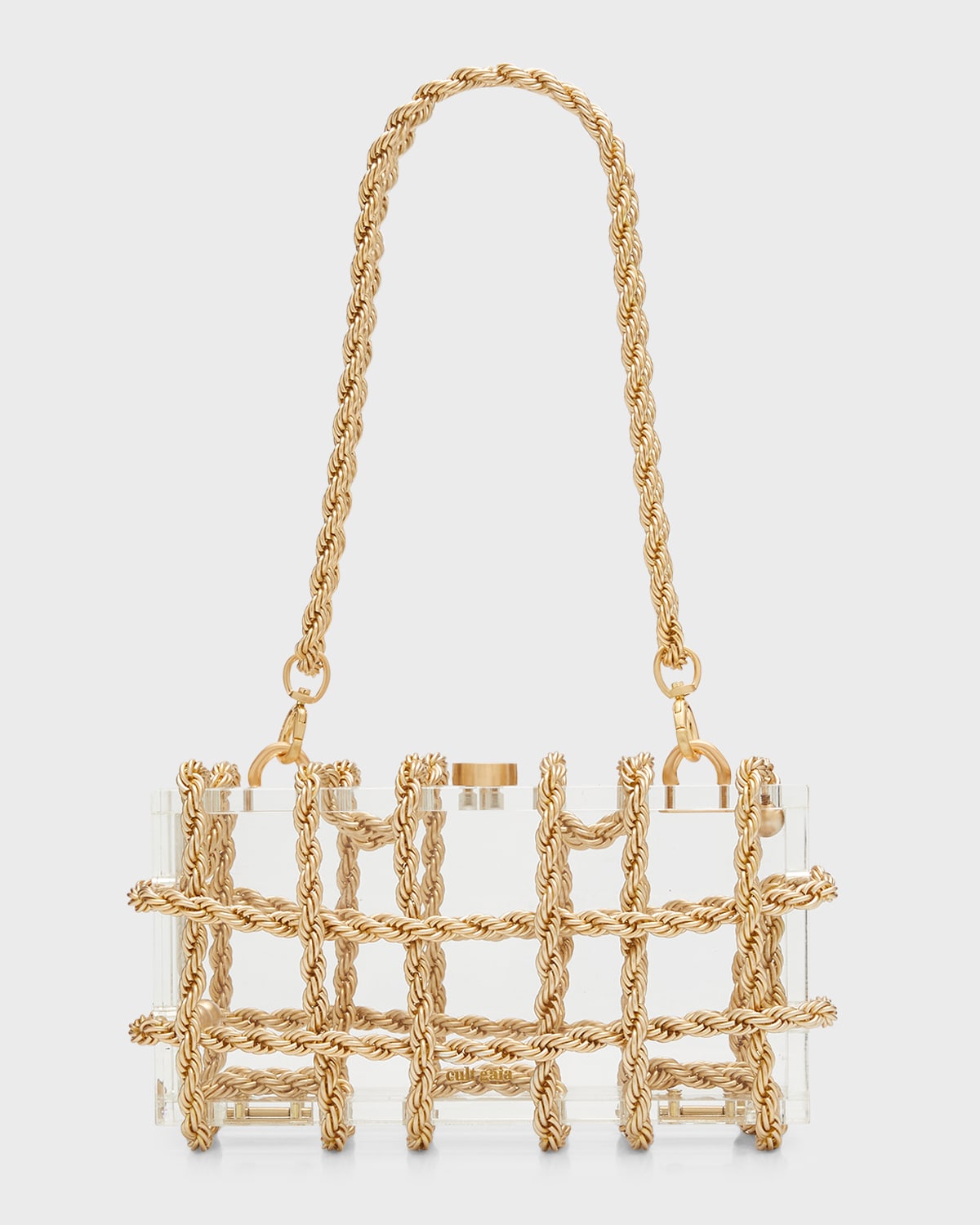 Cult Gaia Rina Caged Clear Clutch Bag | Neiman Marcus