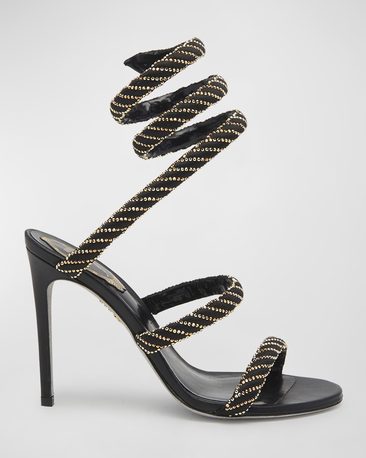 Rene Caovilla Strass Snake-Wrap Cocktail Sandals | Neiman Marcus