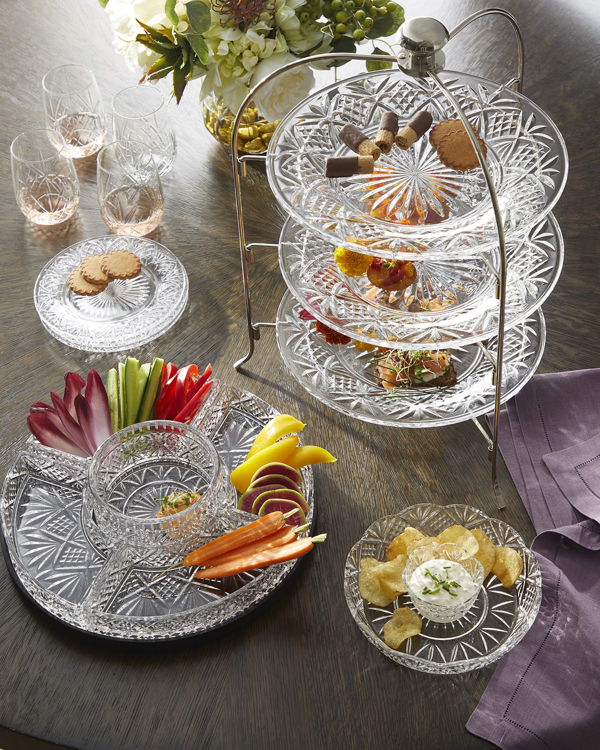 Godinger Dublin 16-Piece Tasting Set | Neiman Marcus