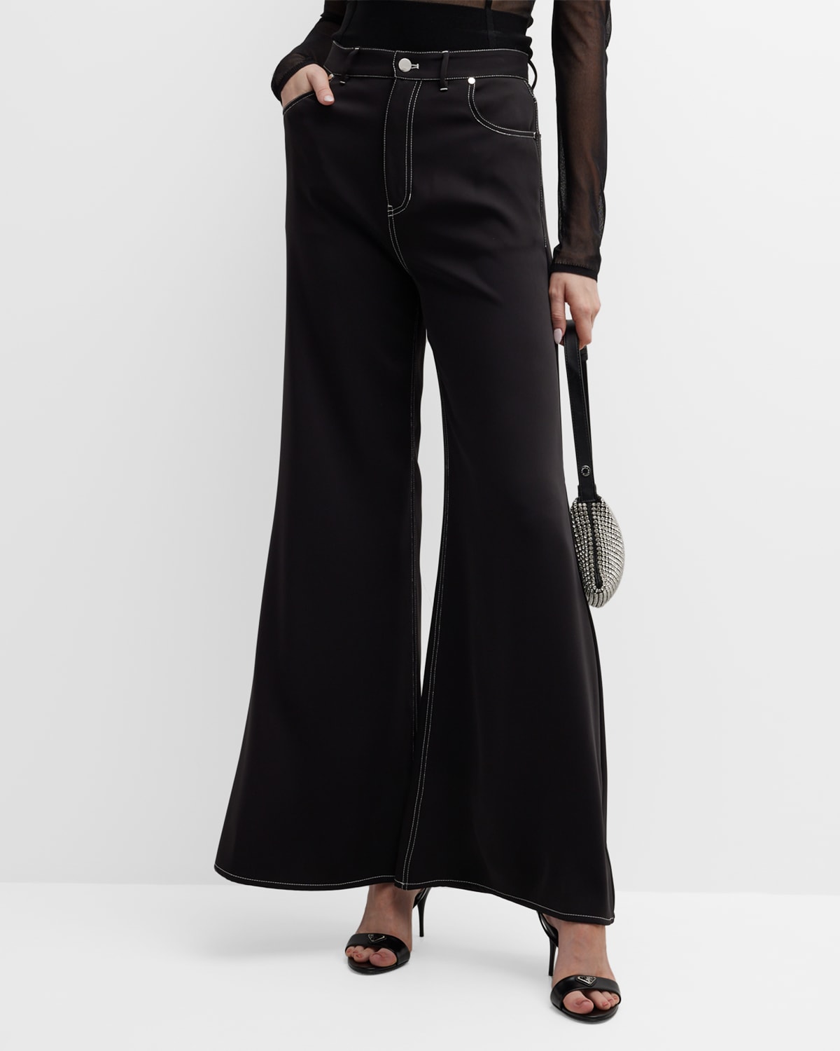 Rag & Bone Sofie Wide-Leg Linen Pants | Neiman Marcus