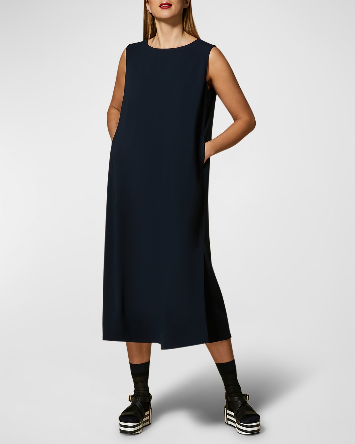 Marina Rinaldi Plus Size Dolcezza Botanical-Print Midi Dress | Neiman ...
