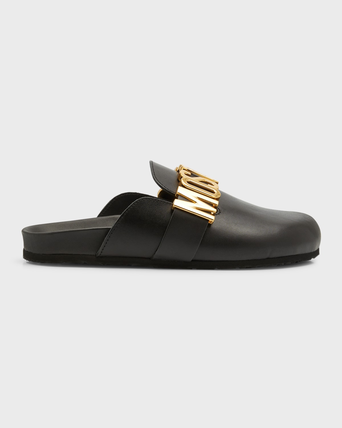 Balenciaga Men's Logo Clog Pool Slides | Neiman Marcus
