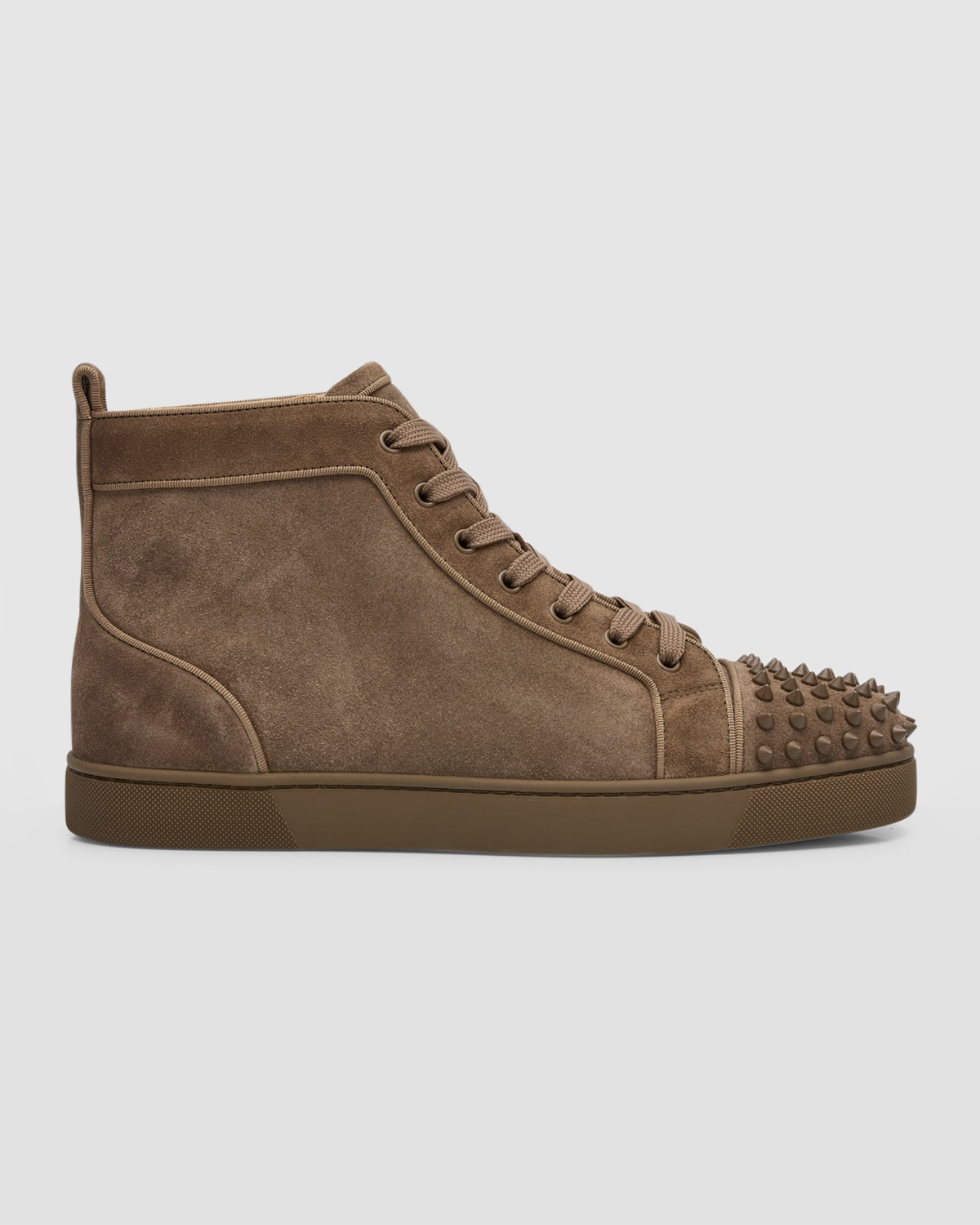 Christian Louboutin Men's Lou Spikes High-Top Sneakers | Neiman Marcus