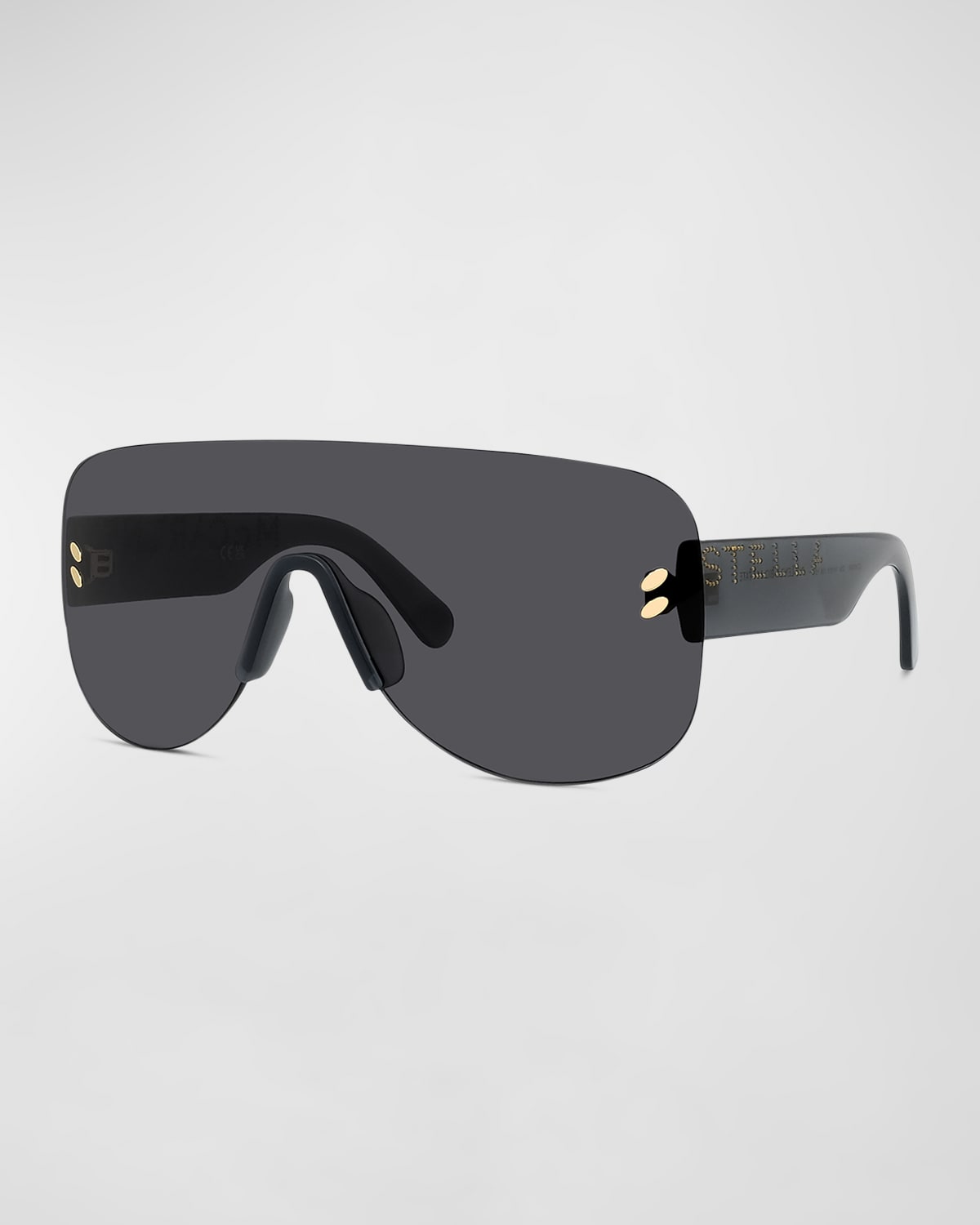 Moncler Lunettes Diffractor Square Injection Plastic Sunglasses w/ Side ...