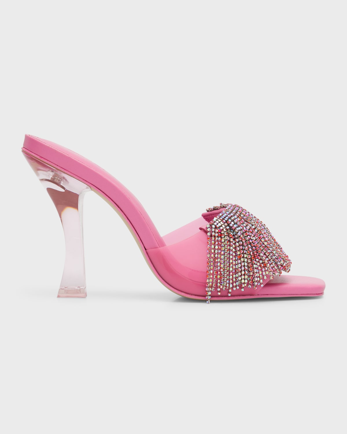Cult Gaia Peya Vinyl Sculptural-Heel Sandals | Neiman Marcus