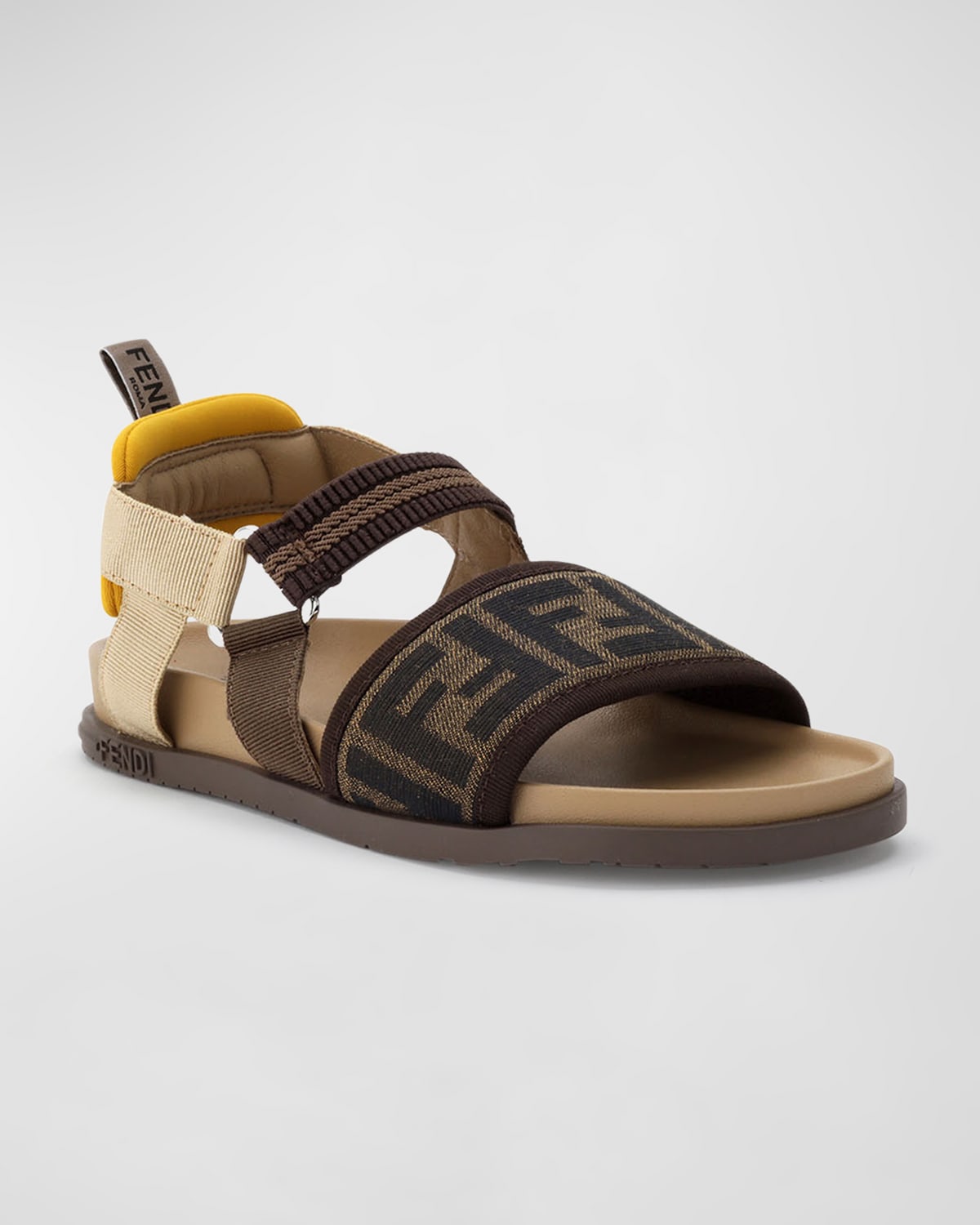 Fendi Girl's Monogram-Print Sandals, Toddler/Kids | Neiman Marcus