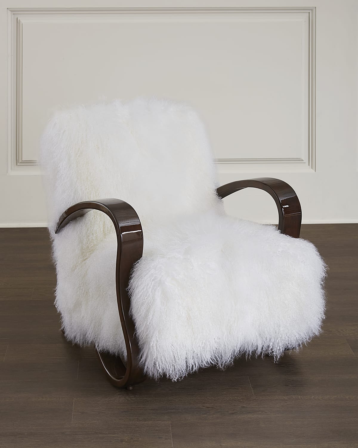 Interlude Home Ilaria Sheepskin Lounge Chair | Neiman Marcus