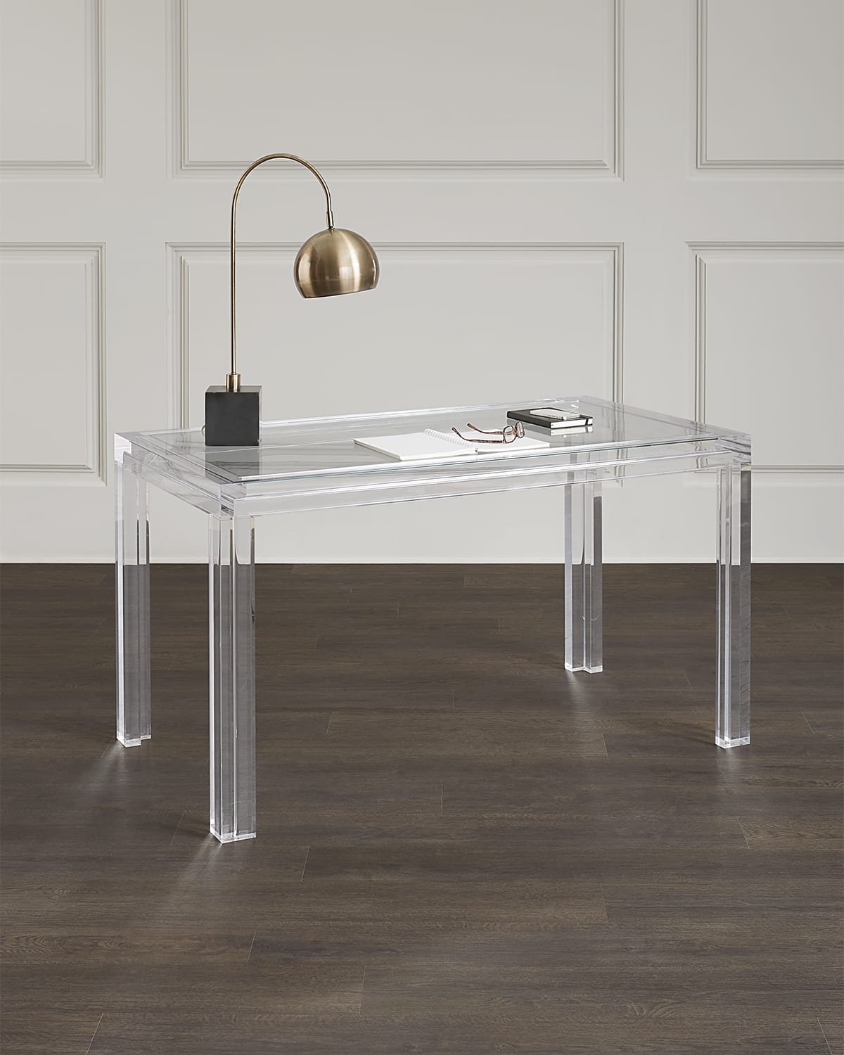 Interlude Home Ava Acrylic Writing Desk | Neiman Marcus