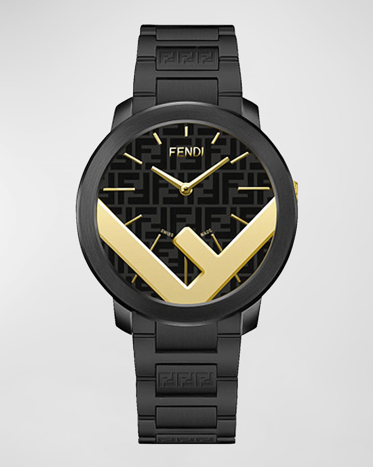 Fendi Men's F Is Fendi Stainless Steel Bracelet Watch, 41mm | Neiman Marcus