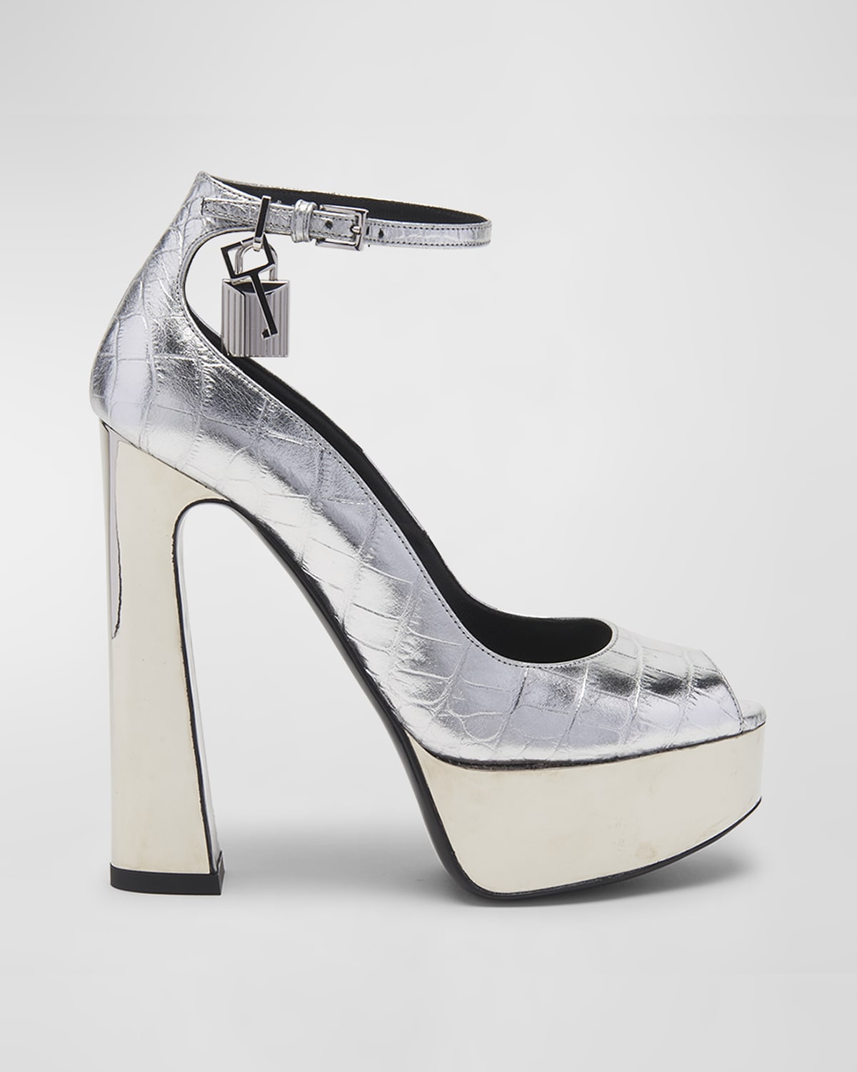 Givenchy G Lock Metallic Platform Pumps | Neiman Marcus