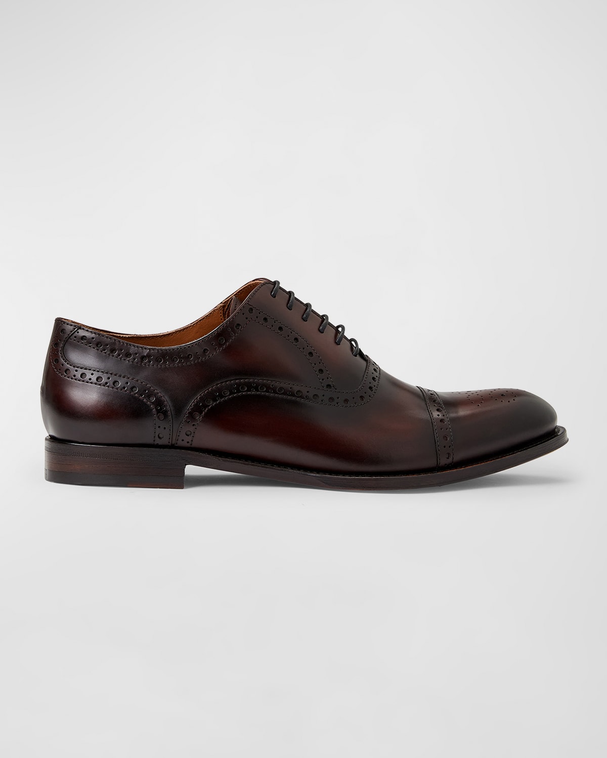 Santoni Men's Kaj Bicolor Brogue Leather Oxfords | Neiman Marcus