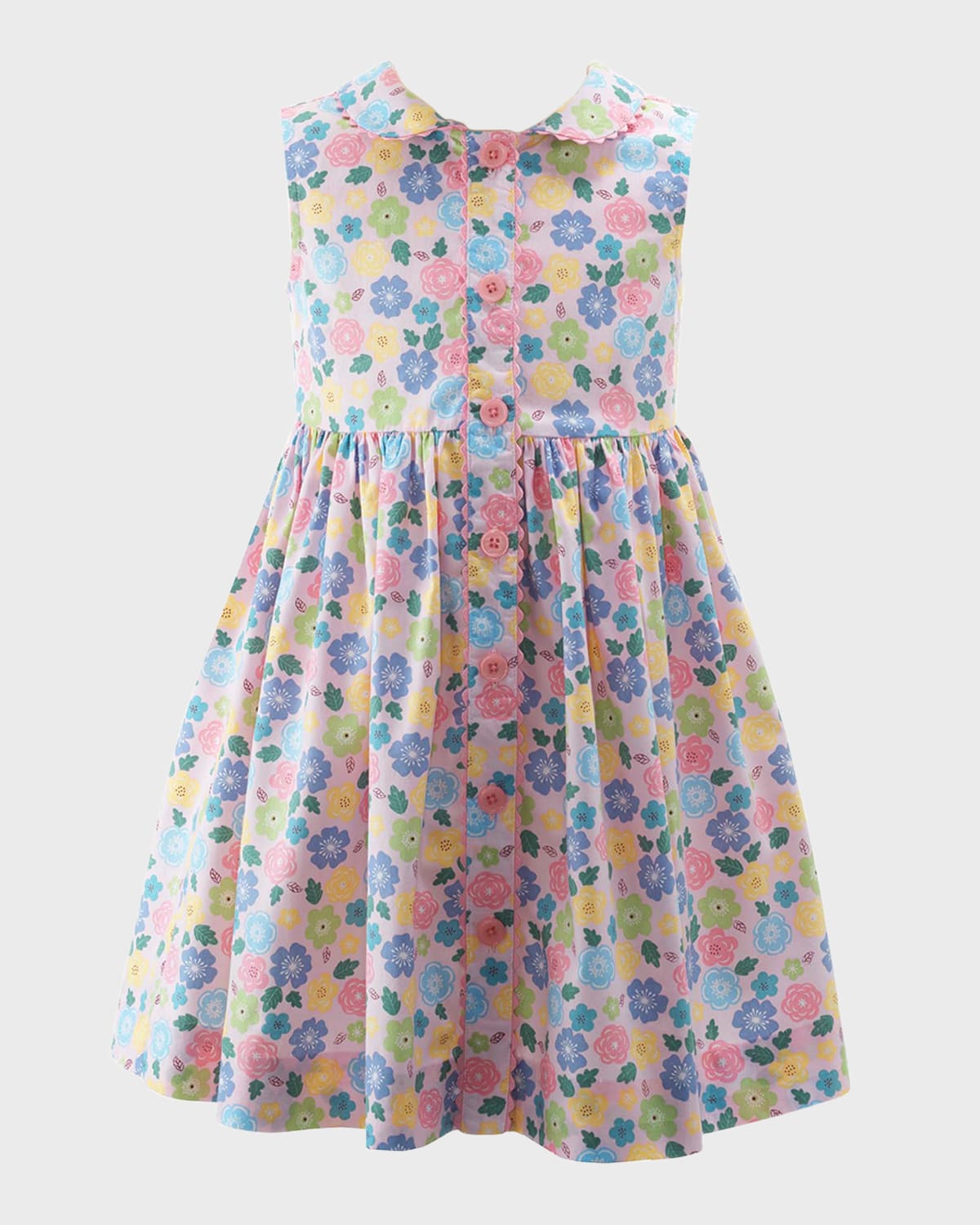 Rachel Riley Girl's Ditsy Garden Button-Front Dress, Size 2-10 | Neiman ...