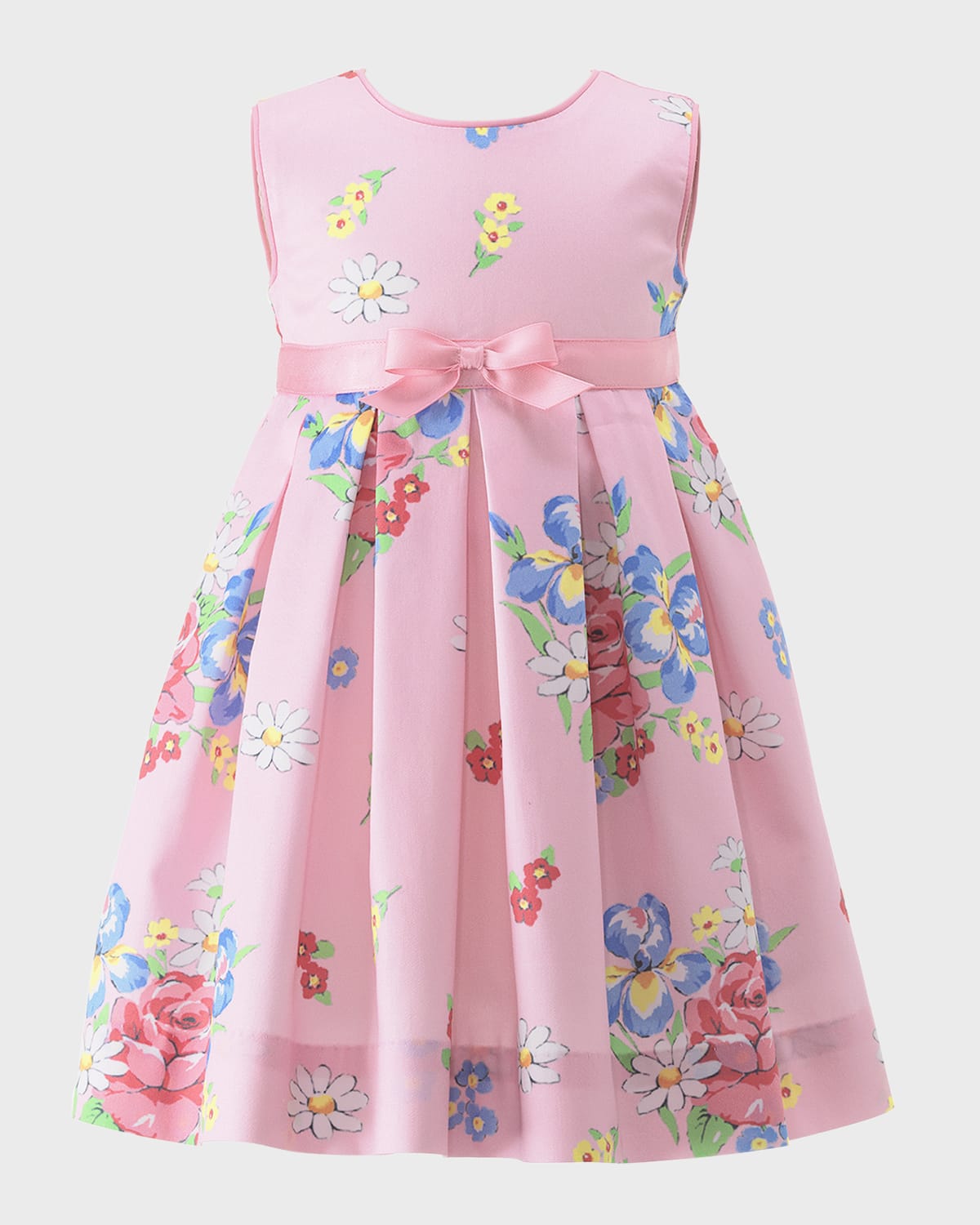 Rachel Riley Girl's Swiss Dot Chick Hand Smocked Dress & Bloomers, Size ...