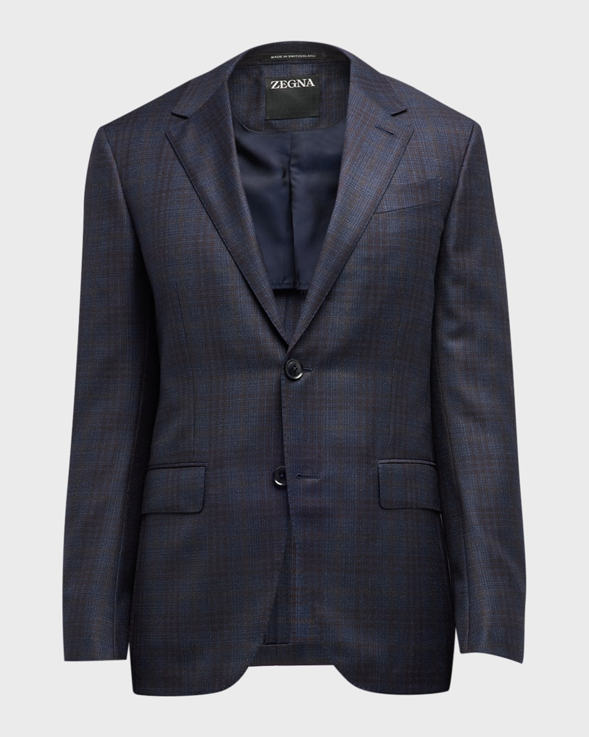 ZEGNA Men's Plaid Wool-Blend Sport Coat | Neiman Marcus