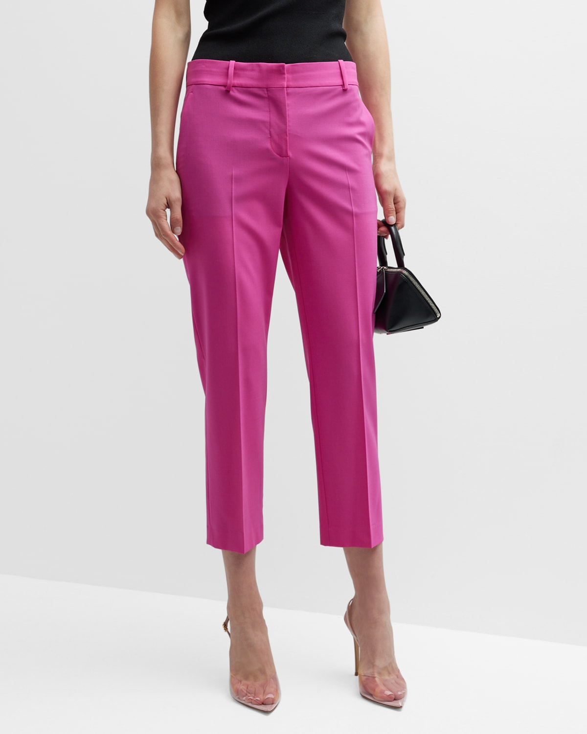 Theory Treeca Good Linen Pull-On Pants | Neiman Marcus