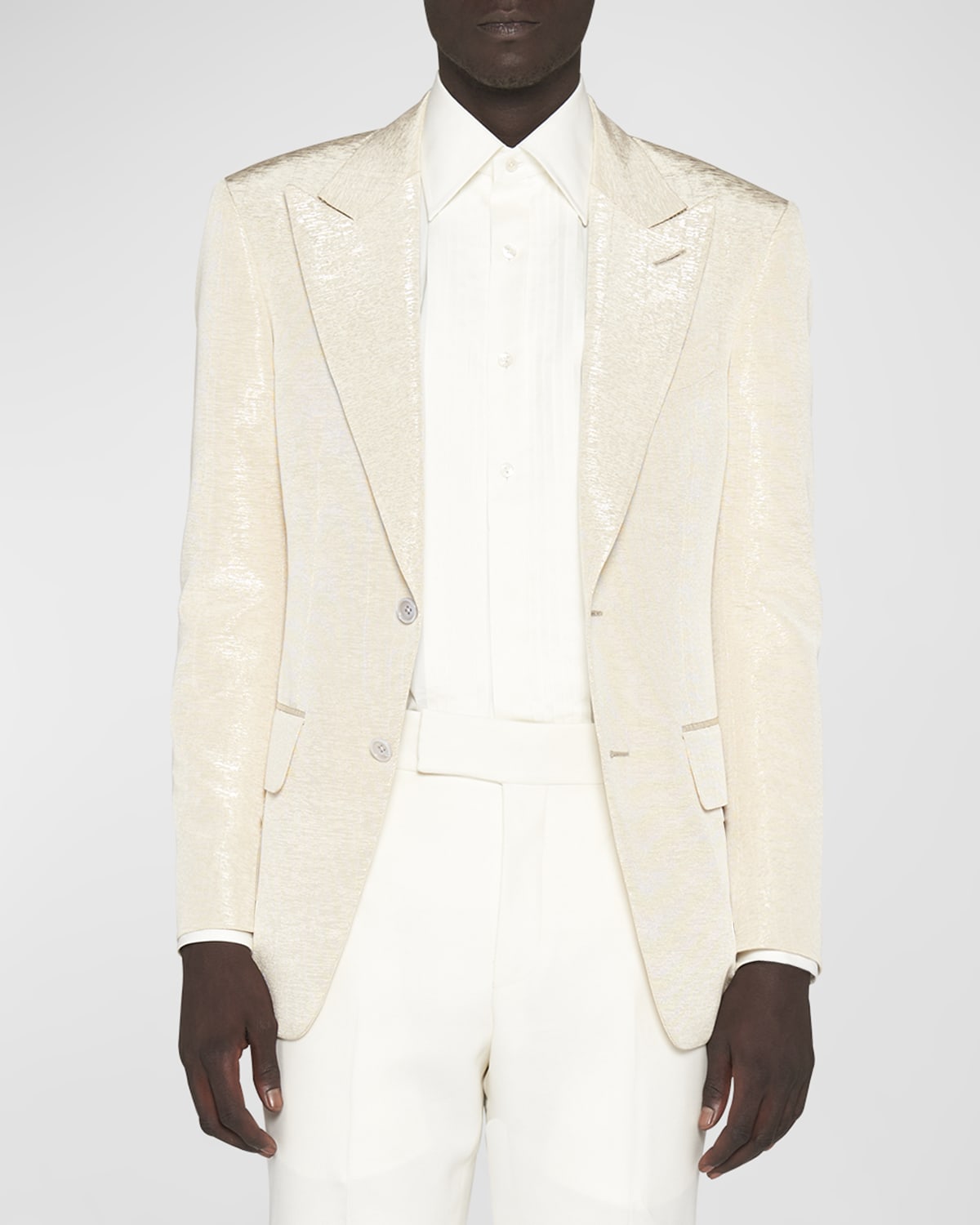 Giorgio Armani Men's Velvet Peak-Lapel Dinner Jacket | Neiman Marcus