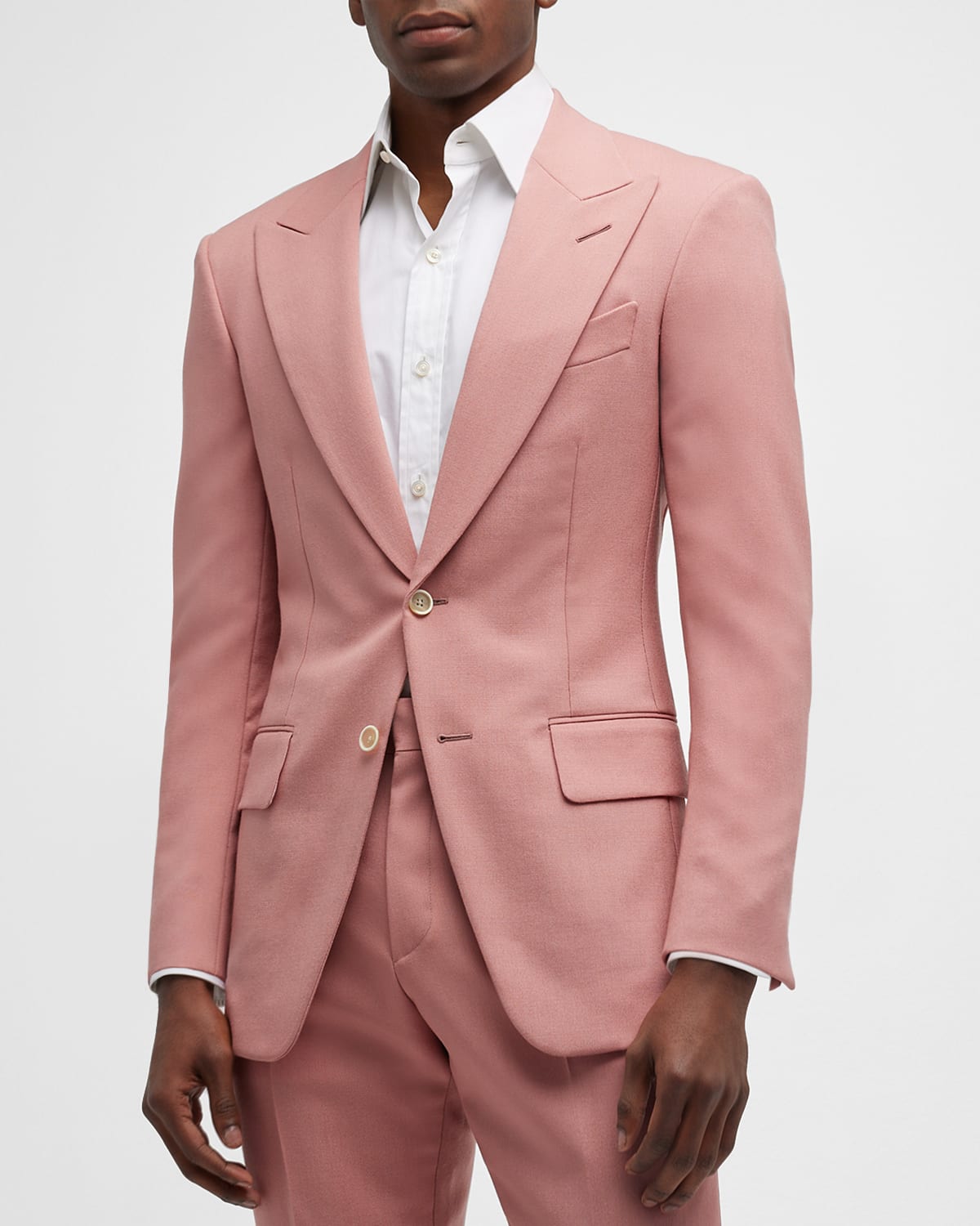 KNT Men's Peak Lapel Double-Breasted Sport Coat | Neiman Marcus