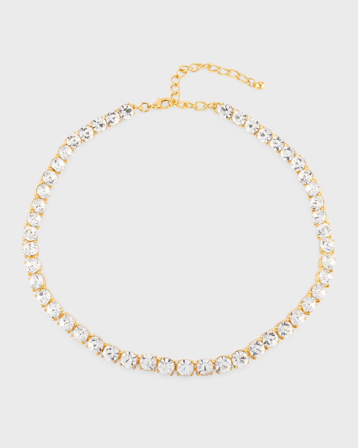 Kenneth Jay Lane Gold Chain Toggle Necklace with Rectangle Ruby Stone ...