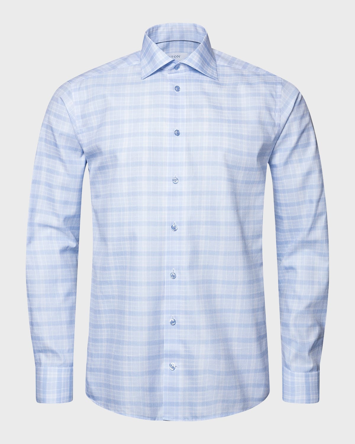 Eton Men's Contemporary Fit Twill Shirt with Floral Detail | Neiman Marcus