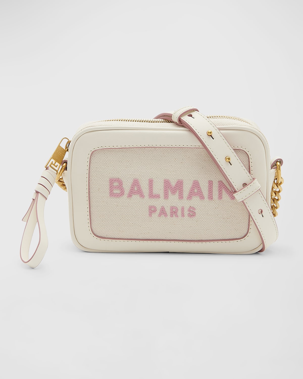 Balmain B Army Logo Clear Shoulder Bag | Neiman Marcus