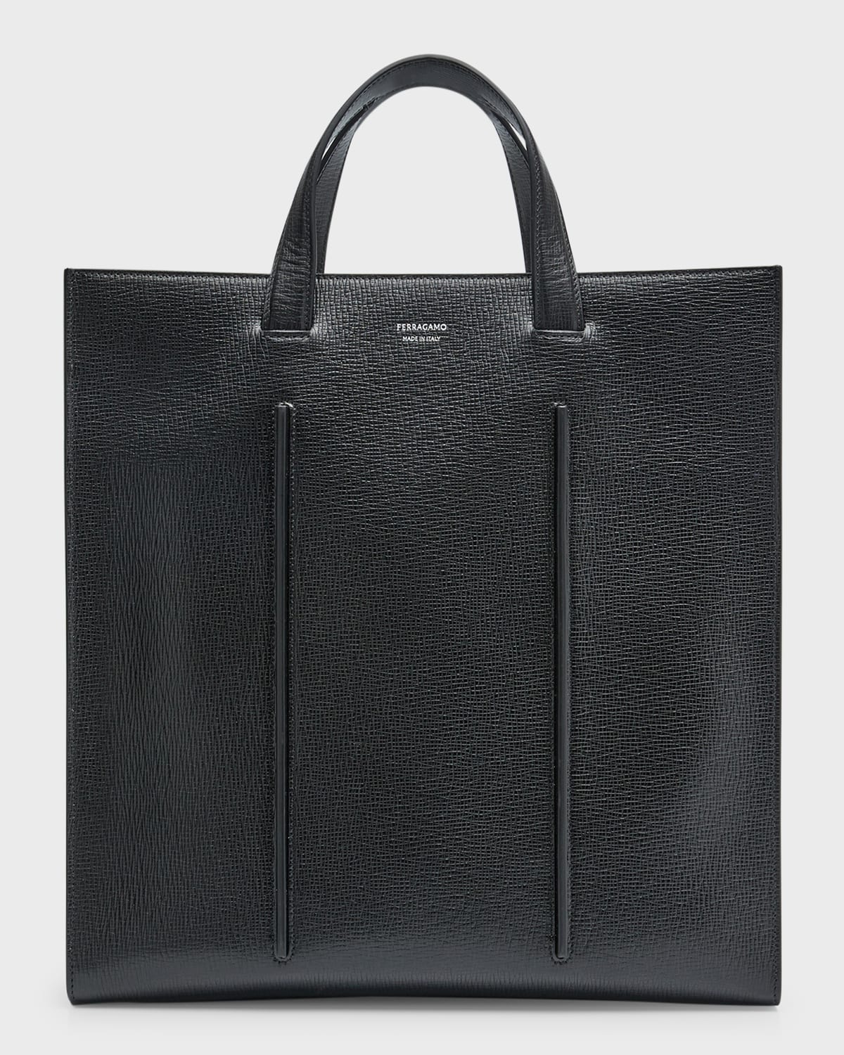 Ferragamo Men's Twins Leather Shoulder Bag | Neiman Marcus