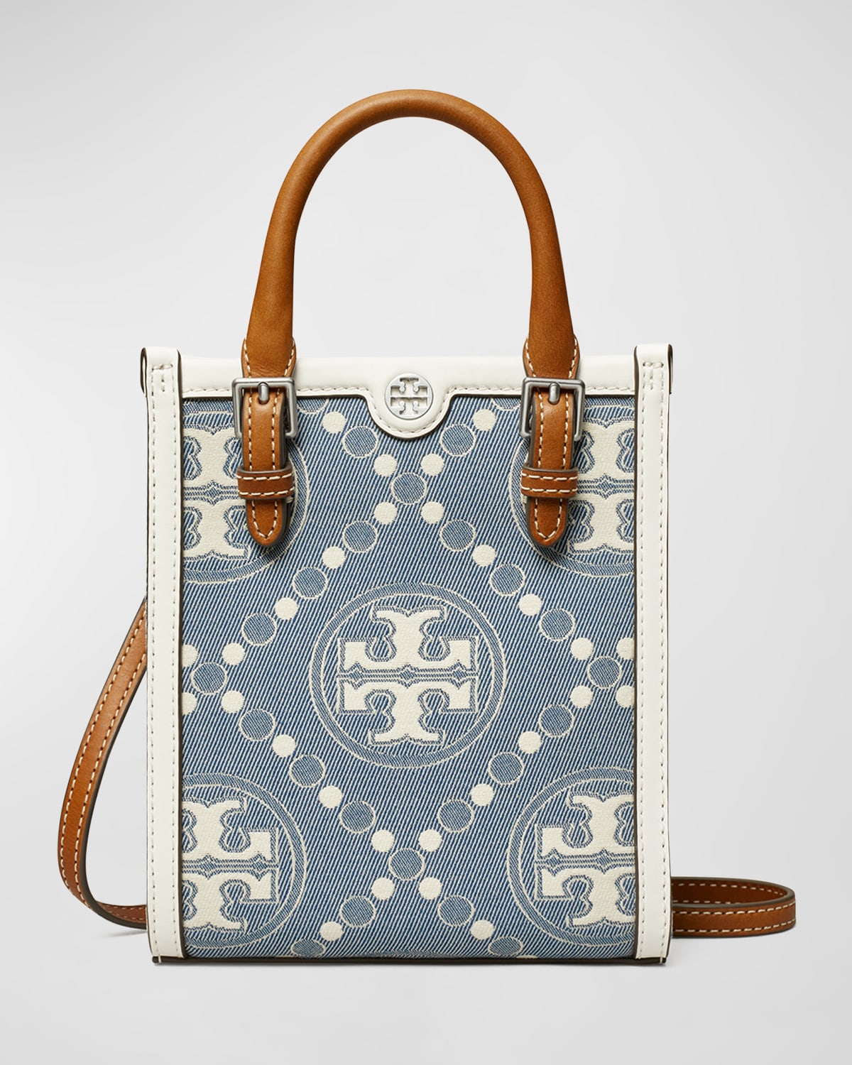 Tory Burch Mini T Monogram Puff Patent Top-Handle Bag | Neiman Marcus