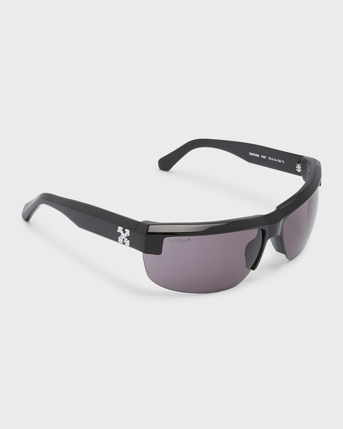Off-White Alps Arrow Acetate Shield Sunglasses | Neiman Marcus